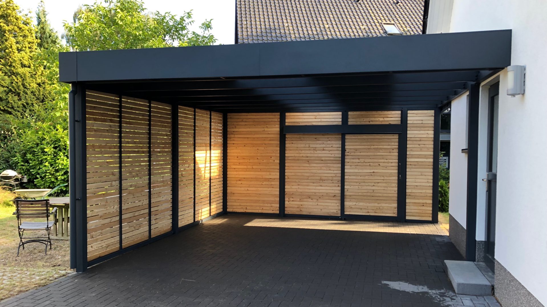 Doppelcarport Mit Schuppen