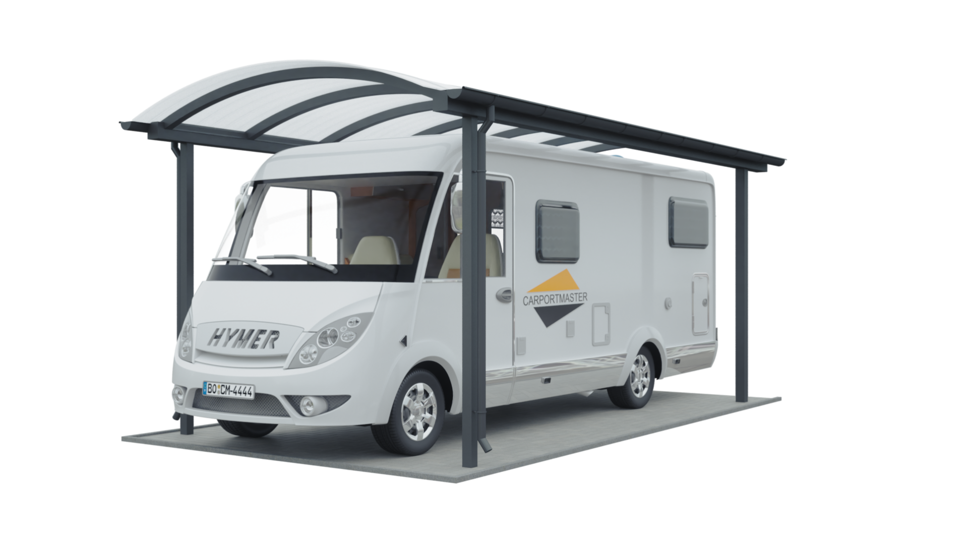 Carport Wohnmobil 4x8 Metall