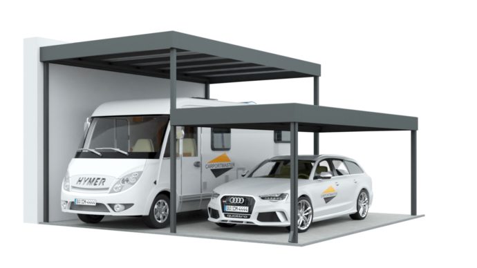 Carport Wohnmobil 4x8 Metall